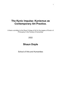 Archive of research processes and output produced by RCA - RCA Research ...